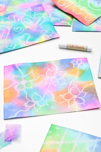Tissue Paper Art | Easy Bleeding Tissue Paper Painting