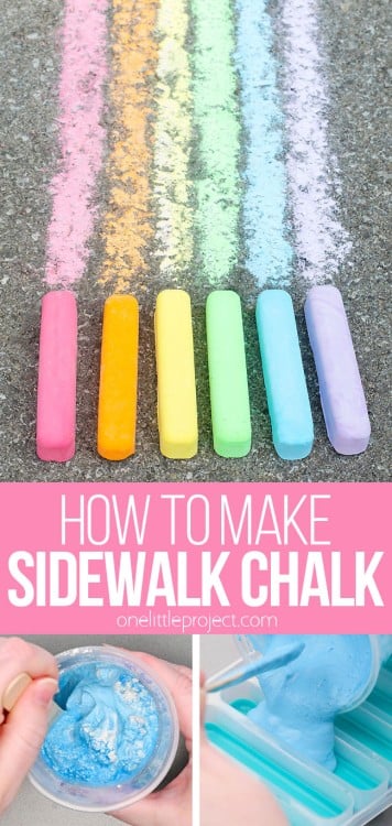 How to Make Sidewalk Chalk | Easy DIY Sidewalk Chalk Recipe