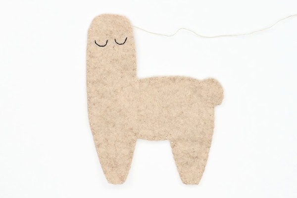 Felt Llama Pattern | Free Felt Llama Template