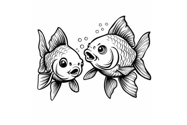 Free Printable Fish Outline Pages | Fish Templates - One Little Project