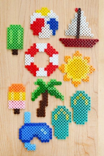 Summer Perler Beads | Free Summer Perler Bead Patterns
