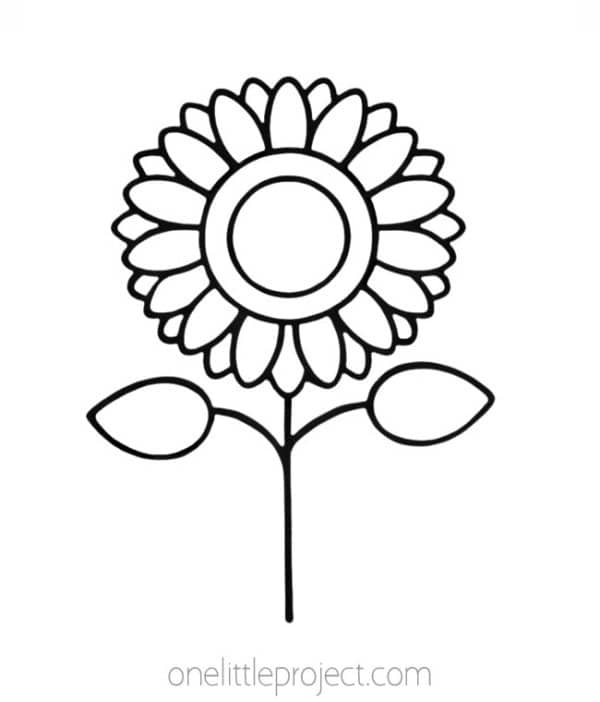 Sunflower Outline | Free, Printable Sunflower Templates
