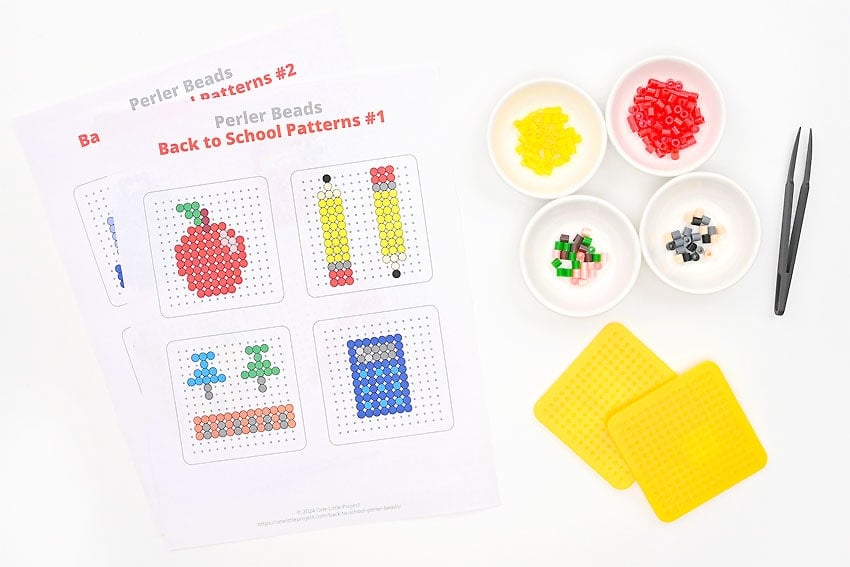 Back to School Perler Beads | Free School Perler Bead Patterns