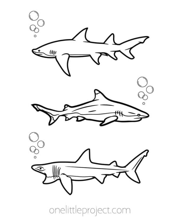 Shark Coloring Pages | Free, Printable Shark Coloring Sheets