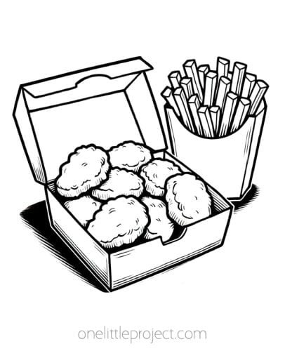 Food Coloring Pages | Free, Printable Food Coloring Sheets