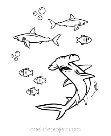 Shark Coloring Pages | Free, Printable Shark Coloring Sheets