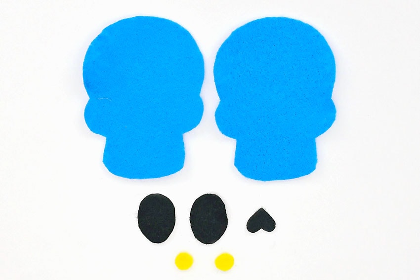 Felt Sugar Skull Pattern | DIY Day of the Dead Felt Skulls