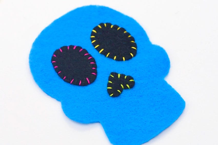 Felt Sugar Skull Pattern | DIY Day of the Dead Felt Skulls