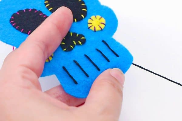 Felt Sugar Skull Pattern | DIY Day of the Dead Felt Skulls