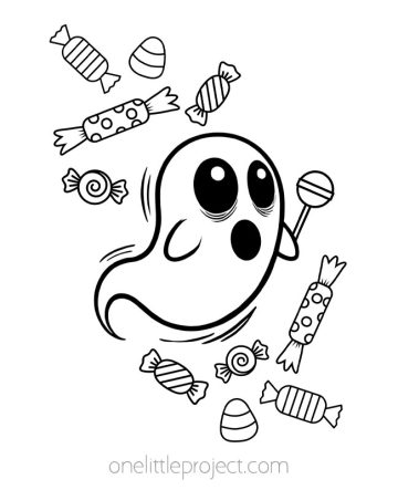 Ghost Coloring Pages | Free, Printable Ghost Coloring Sheets