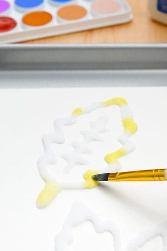 Leaf Salt Painting | Easy Fall Leaves Salt Painting for Kids