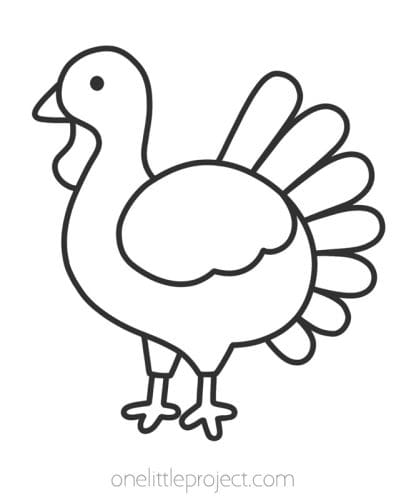 Turkey Template | Free Printable Turkey Outline
