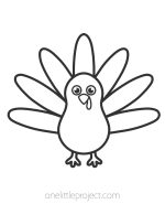 Turkey Template | Free Printable Turkey Outline