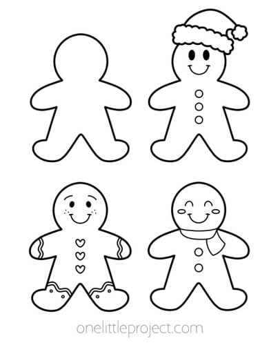 Gingerbread Man Template | Free, Printable Gingerbread Outlines