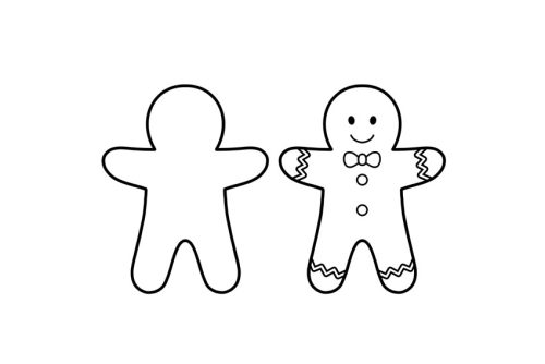 Gingerbread Man Template | Free, Printable Gingerbread Outlines