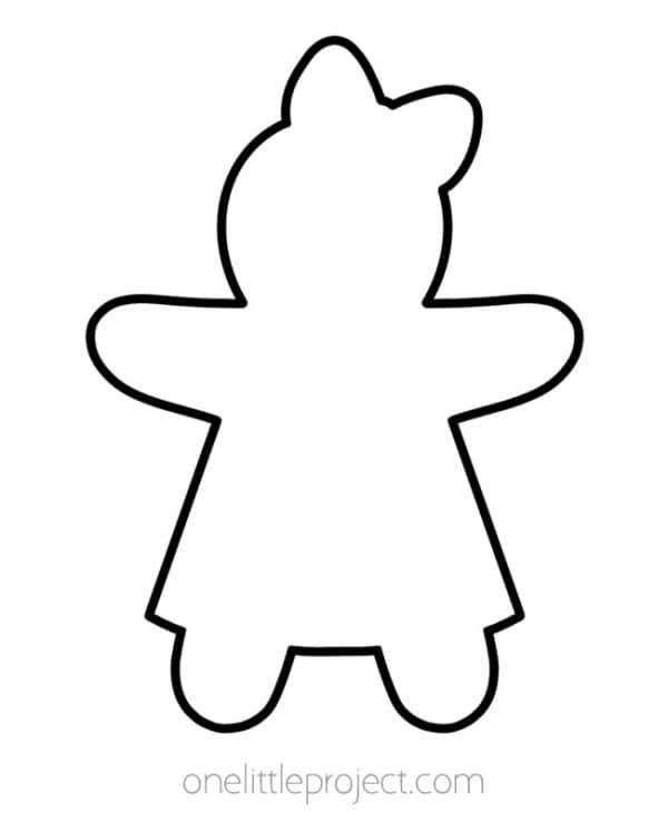Gingerbread Man Template | Free, Printable Gingerbread Outlines