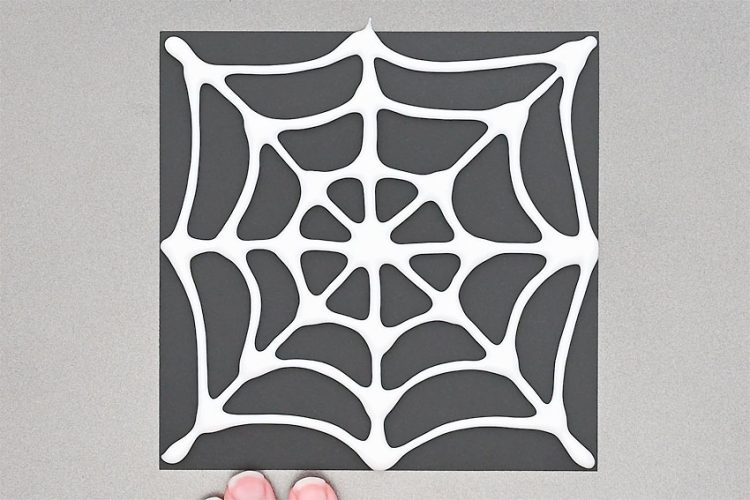 Glitter Spider Web | Fun Spider Web Glitter Craft