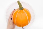 Painted Hot Glue Pumpkin | Easy No-Carve Textured Pumpkins