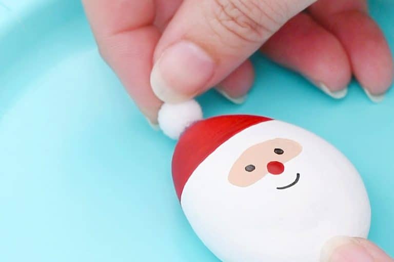 Santa Painted Rocks | Easy Santa Claus Stone Painting