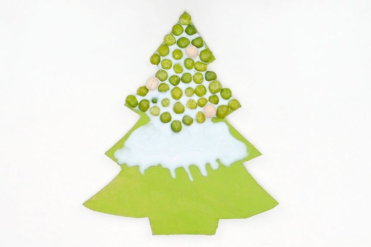 Christmas Bean Art | Christmas Bean Mosaics