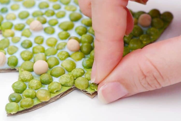 Christmas Bean Art | Christmas Bean Mosaics