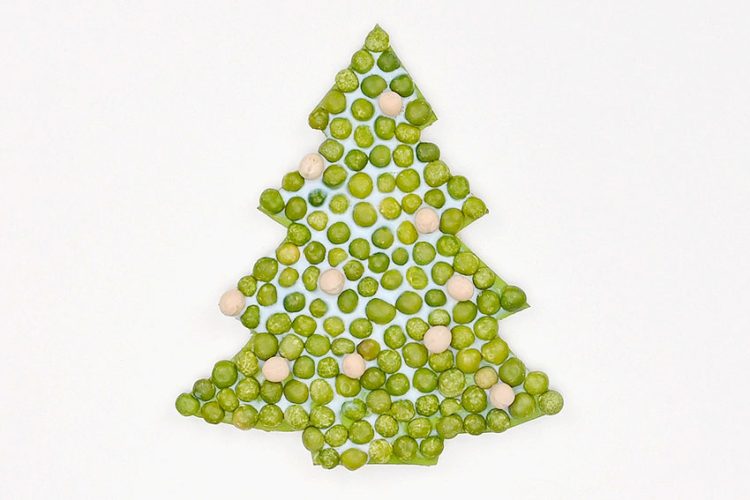 Christmas Bean Art | Christmas Bean Mosaics