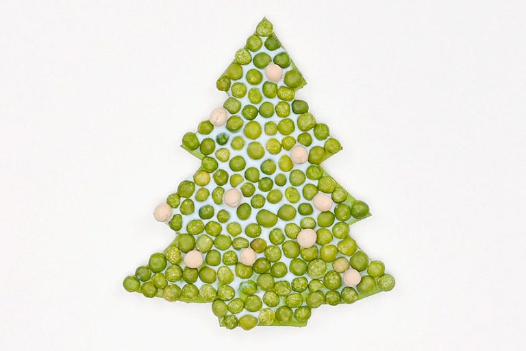 Christmas Bean Art | Christmas Bean Mosaics