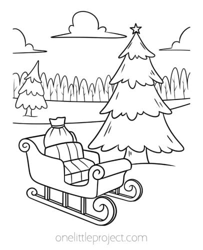 Christmas Tree Coloring Pages | Free Christmas Coloring Sheets