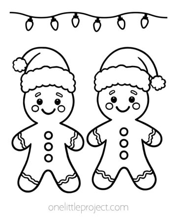 Gingerbread Coloring Pages | Free Gingerbread Coloring Sheets