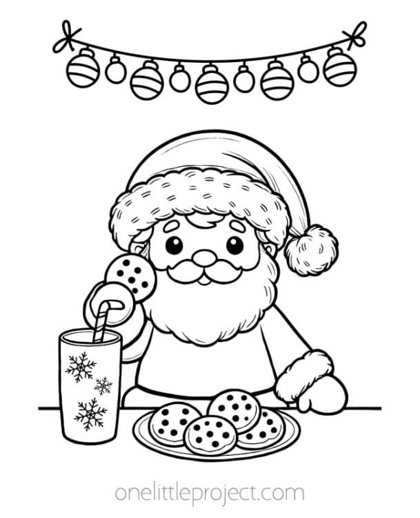 Santa Coloring Pages | Free Printable Santa Claus Coloring Sheets