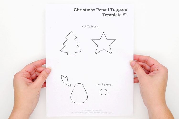 Christmas Pencil Toppers | Easy Pencil Topper Craft