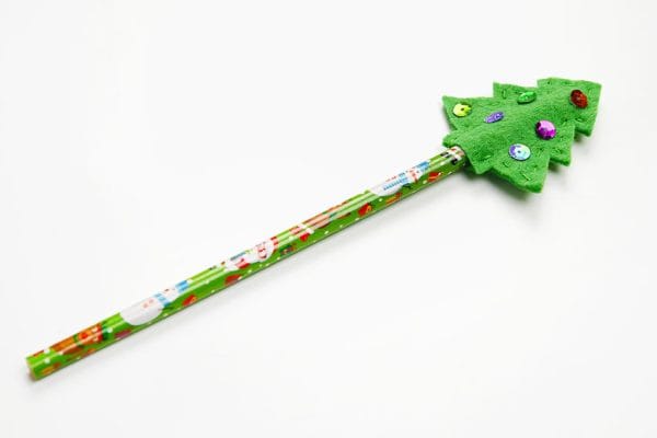 Christmas Pencil Toppers | Easy Pencil Topper Craft