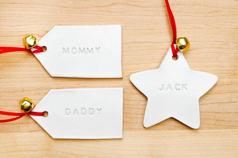 Clay Gift Tags | Easy Air Dry Clay Gift Tags