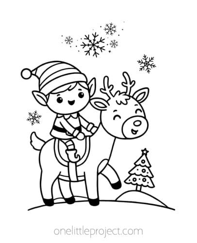 Elf Coloring Pages | Free, Printable Elf Coloring Sheets