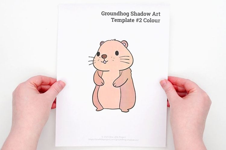 Groundhog Shadow Art | Fun and Easy Groundhog Day Craft