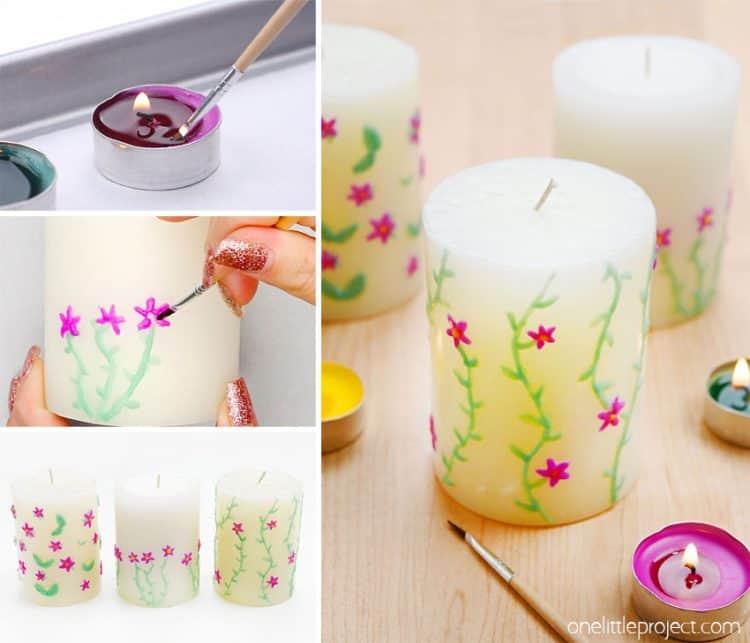 Candle Painting | Fun Candle Painting Ideas