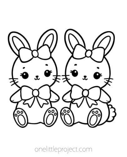 Bunny Coloring Pages | Free, Printable Rabbit Coloring Sheets