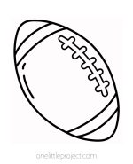 Football Outline | Free Printable Football Shape Templates