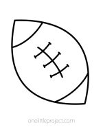 Football Outline | Free Printable Football Shape Templates