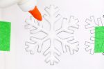 Glitter Snowflakes Craft | Easy Glitter Glue Snowflake Ornaments
