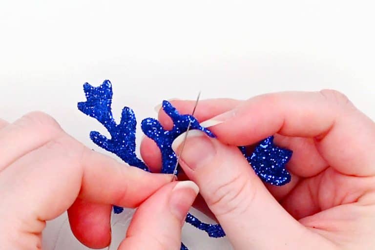Glitter Snowflakes Craft | Easy Glitter Glue Snowflake Ornaments