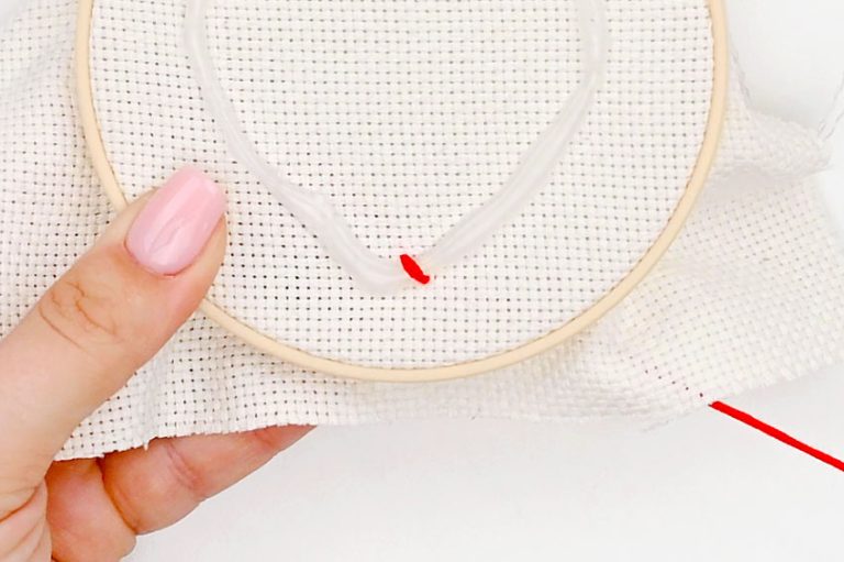 Hot Glue Heart Embroidery | Easy 3D Embroidery Hack