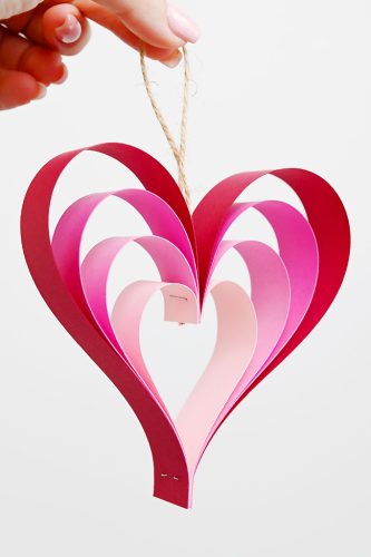 Paper Strip Hearts | Easy Paper Strip Heart Craft