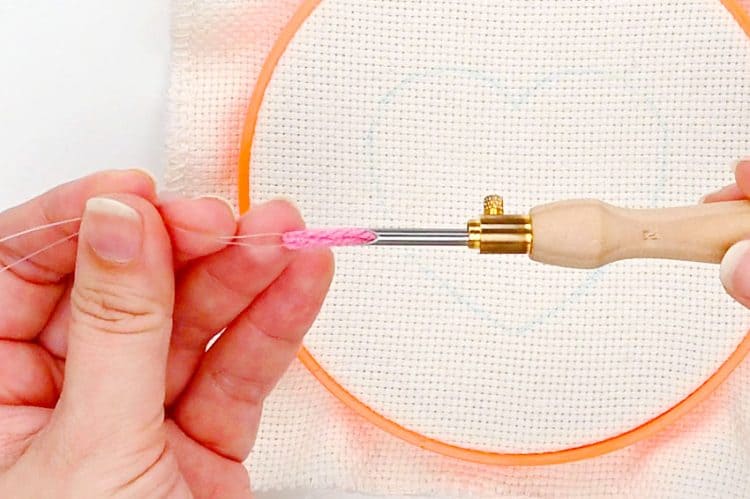 Punch Needle Heart Coasters | Cute and Easy Heart Coasters