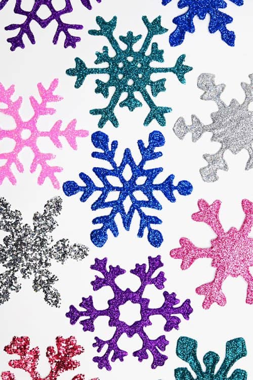Glitter Snowflakes Craft | Easy Glitter Glue Snowflake Ornaments