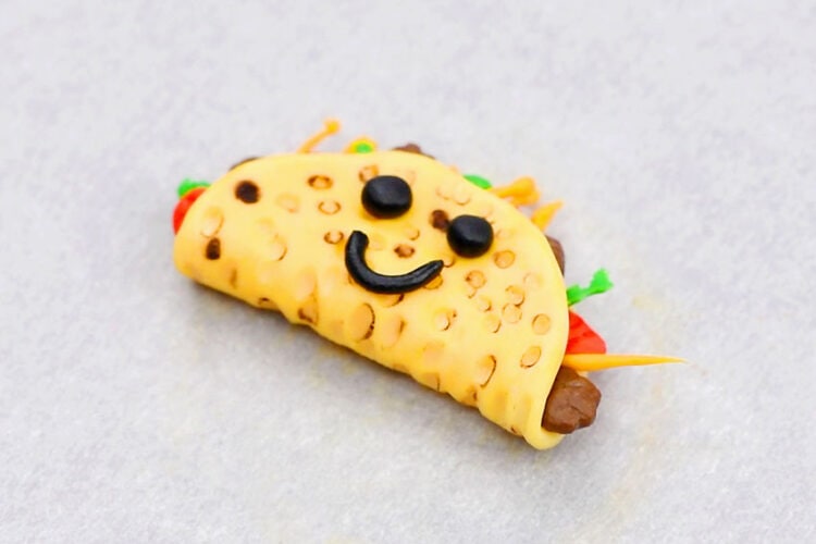 How to Make a Clay Taco | Cute Mini Polymer Clay Taco