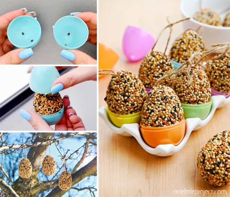 Easter Egg Bird Feeder | Easter Egg Birdseed Ornaments