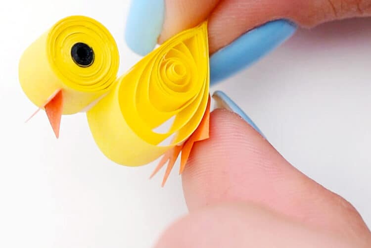 How to Make Quilled Paper Chicks | Easy Paper Quilling Craft