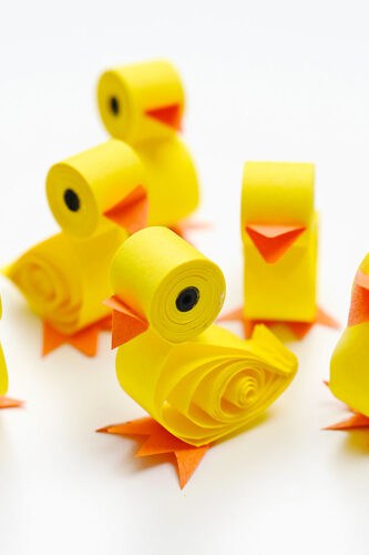 How to Make Quilled Paper Chicks | Easy Paper Quilling Craft