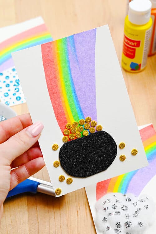 Rainbow Squeegee Painting | Easy Rainbow Squeegee Art